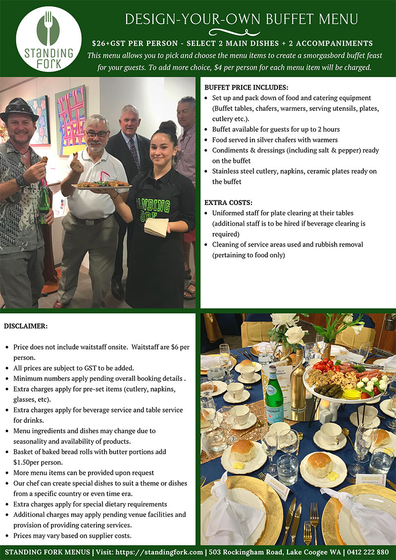 Menu - Standing Fork